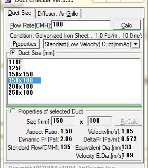 Duct Checker - Tính chọn kích thước ống gió, miệng gió - HVAC Việt Nam