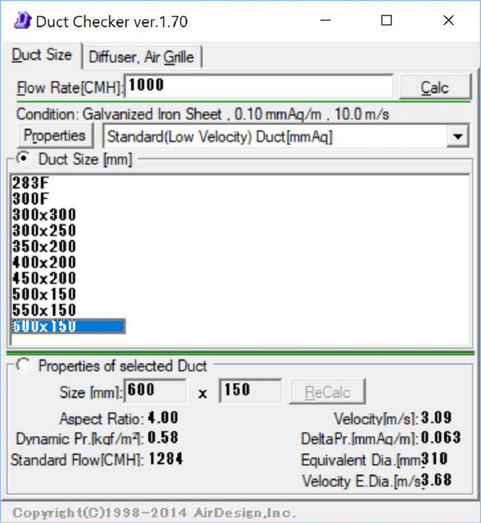 Duct Checker - Tính Chọn Kích Thước ống Gió, Miệng Gió - HVAC Việt Nam
