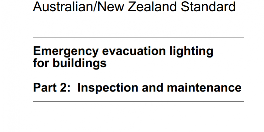 Tiêu Chuẩn AS 2293.2:1995 Emergency Evacuation Lighting For Buildings