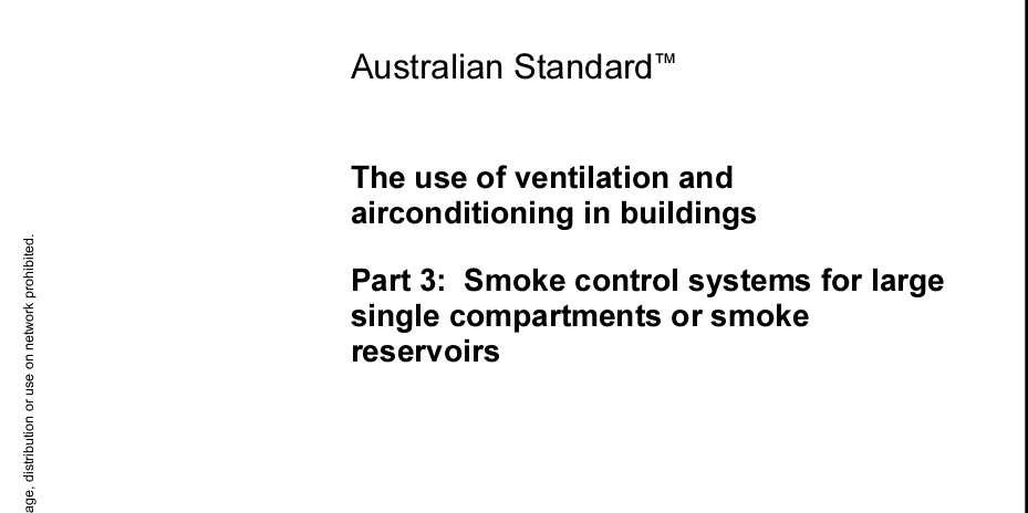 AS 1668.3-2001 The Use Of Ventilation And Airconditioning In Buildings