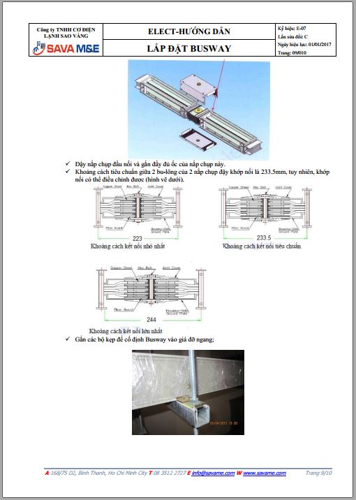 Hướng Dẫn Lắp đặt Busway - HVAC Việt Nam