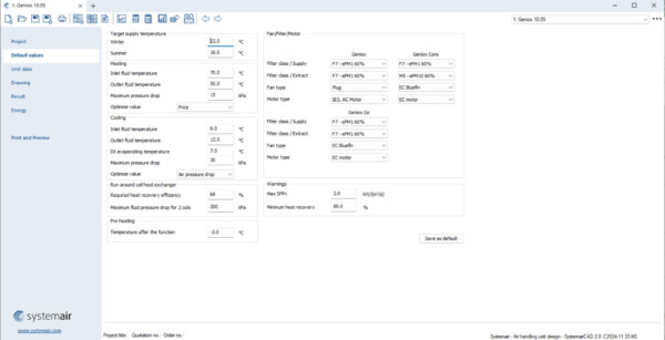 SystemAir - AHU Design Phần Mềm Thiết Kế AHU - HVAC Việt Nam